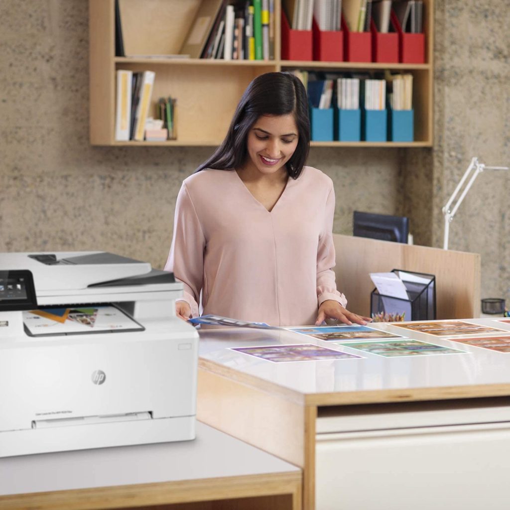 HP LaserJet Pro M281fdw All In One Wireless Color Laser Printer White ...
